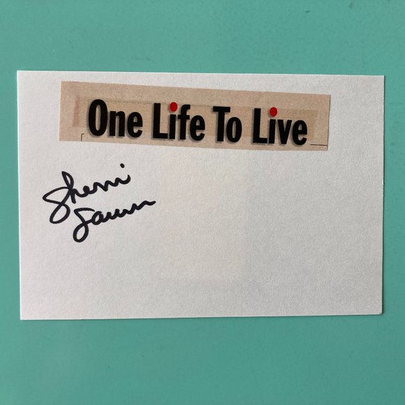 Autograph | Other | Sherri Saum Signed Index Card 4x6 Tv One Life To ...